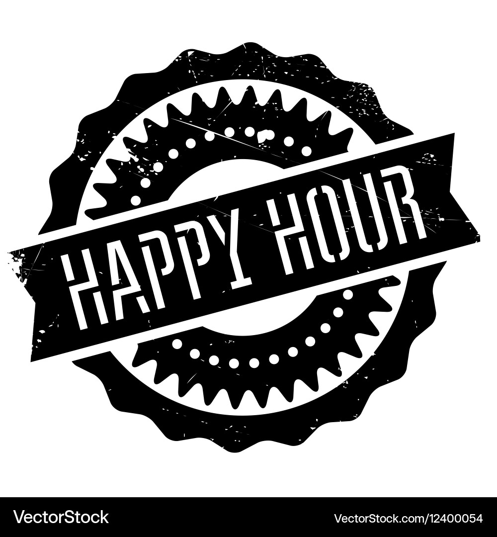 Happy hour stamp Royalty Free Vector Image - VectorStock