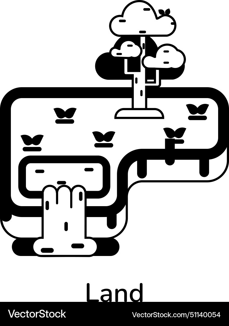 Land Royalty Free Vector Image - VectorStock