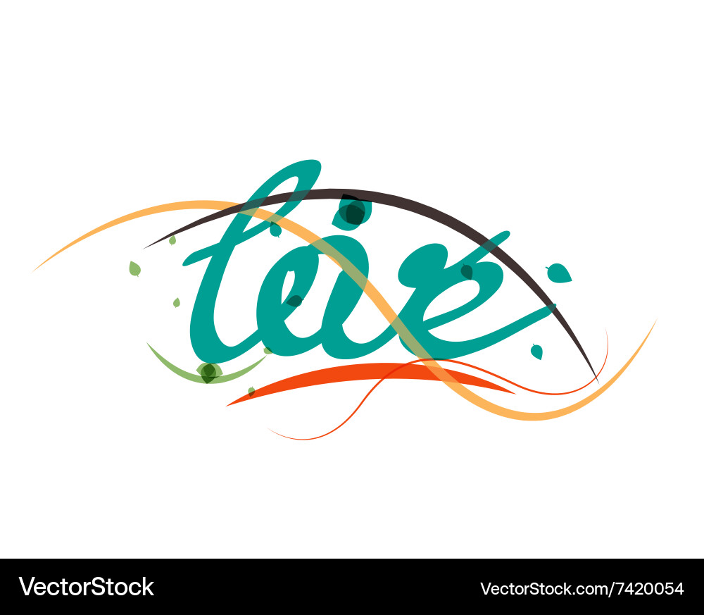 Love lettering word Royalty Free Vector Image - VectorStock