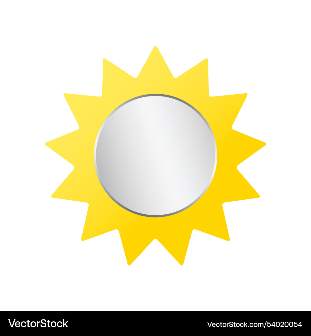 Mirror icon isolated on white background Vector Image
