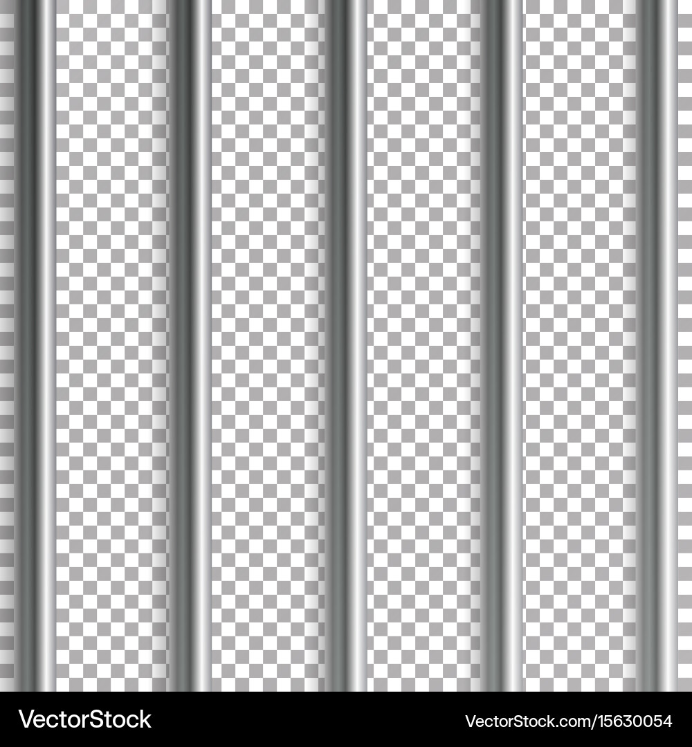 Prison Bars - Detailed Metal Grid Royalty Free Vector Image