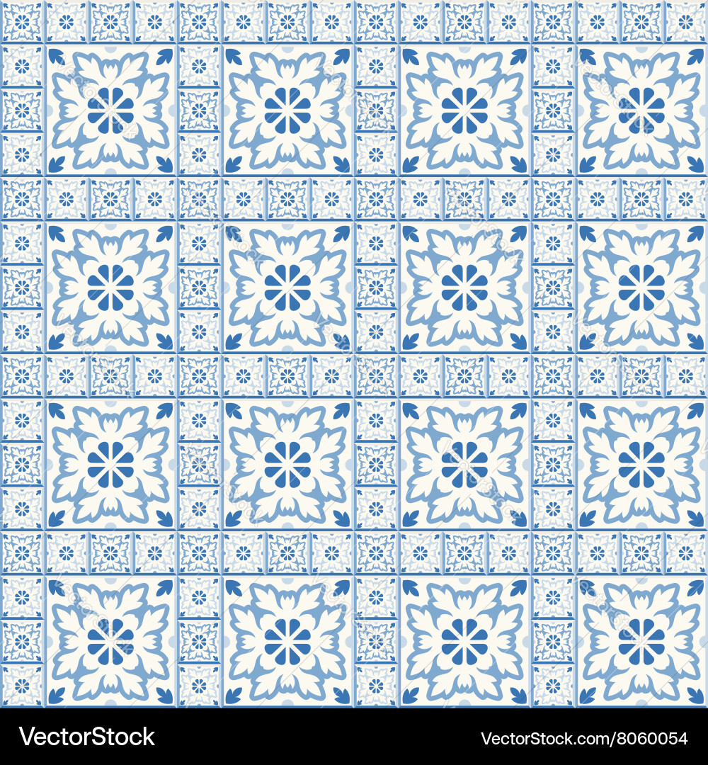Retro floor tiles pattern Royalty Free Vector Image