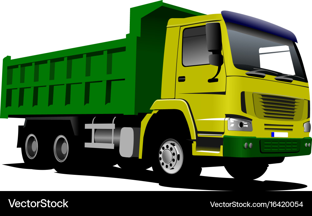 Tipper isolated on white background Royalty Free Vector