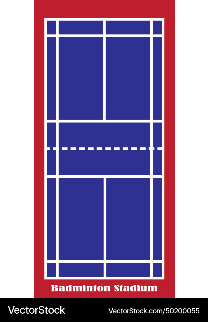 Badminton court icon Royalty Free Vector Image