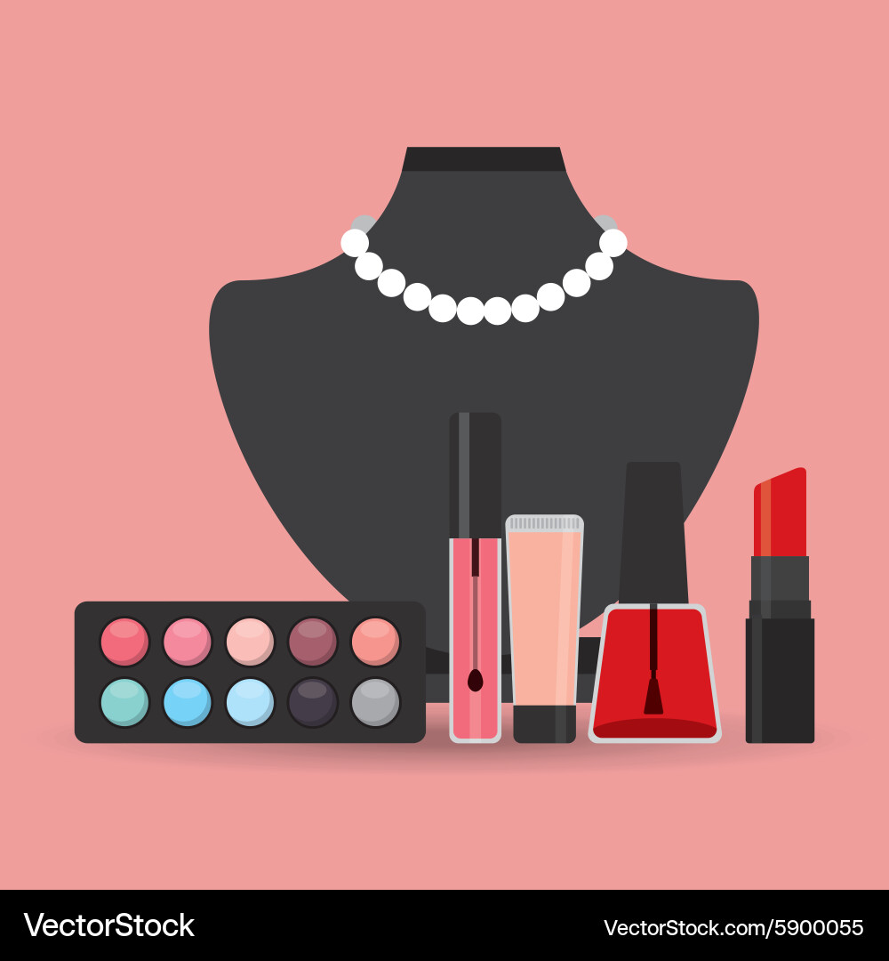 Fashion make up Royalty Free Vector Image - VectorStock