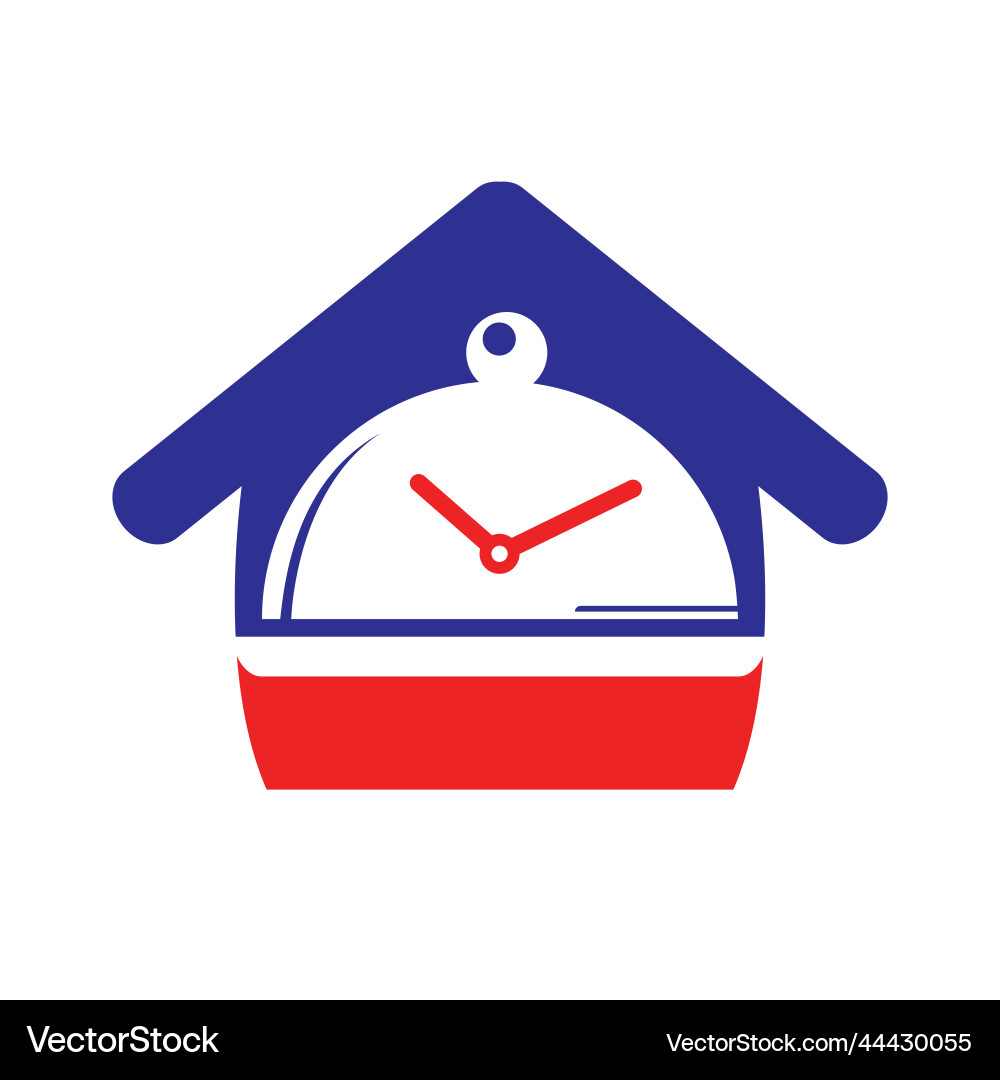 Food time logo design template Royalty Free Vector Image