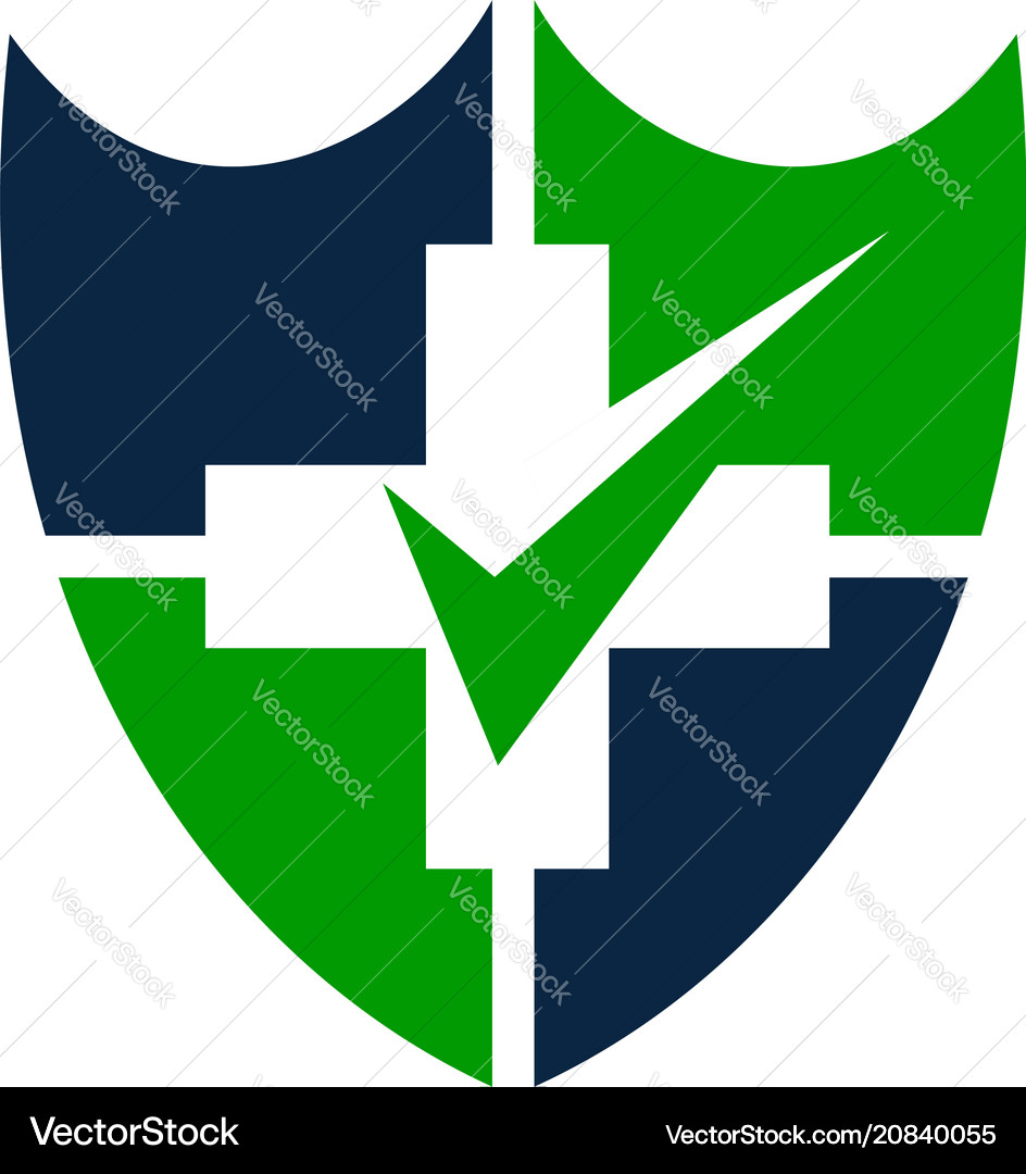 Health shield insurance Royalty Free Vector Image