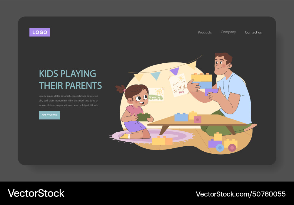 Imaginative playtime set Royalty Free Vector Image