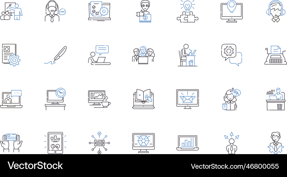 Labor Compliance Icons Royalty Free Vector Image