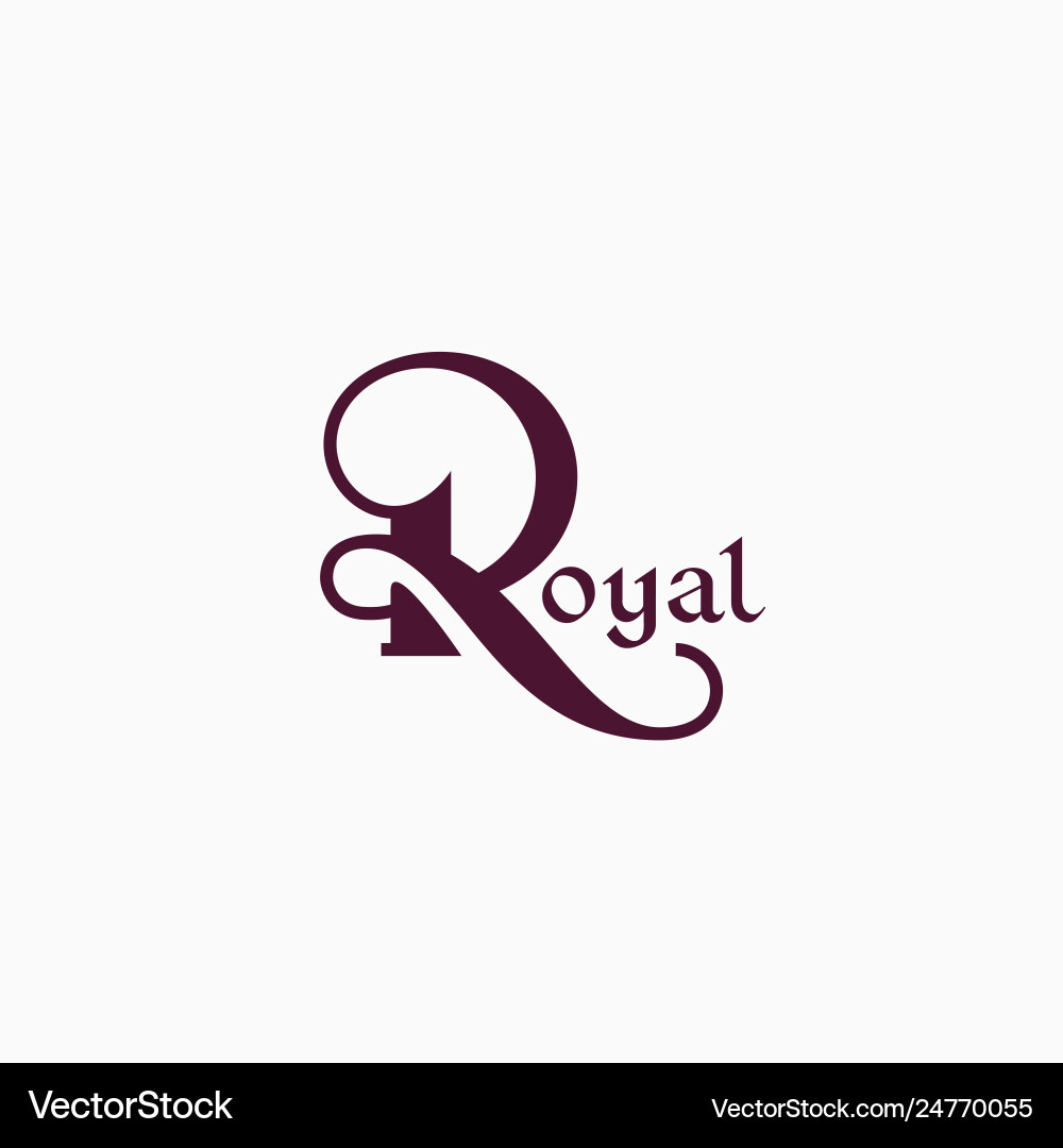 Monogram r Royalty Free Vector Image - VectorStock
