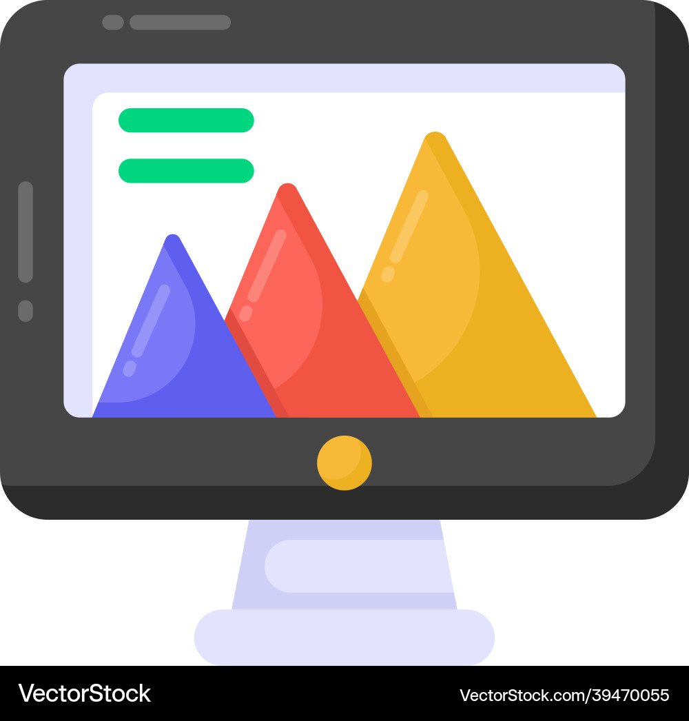 Mountain chart Royalty Free Vector Image - VectorStock