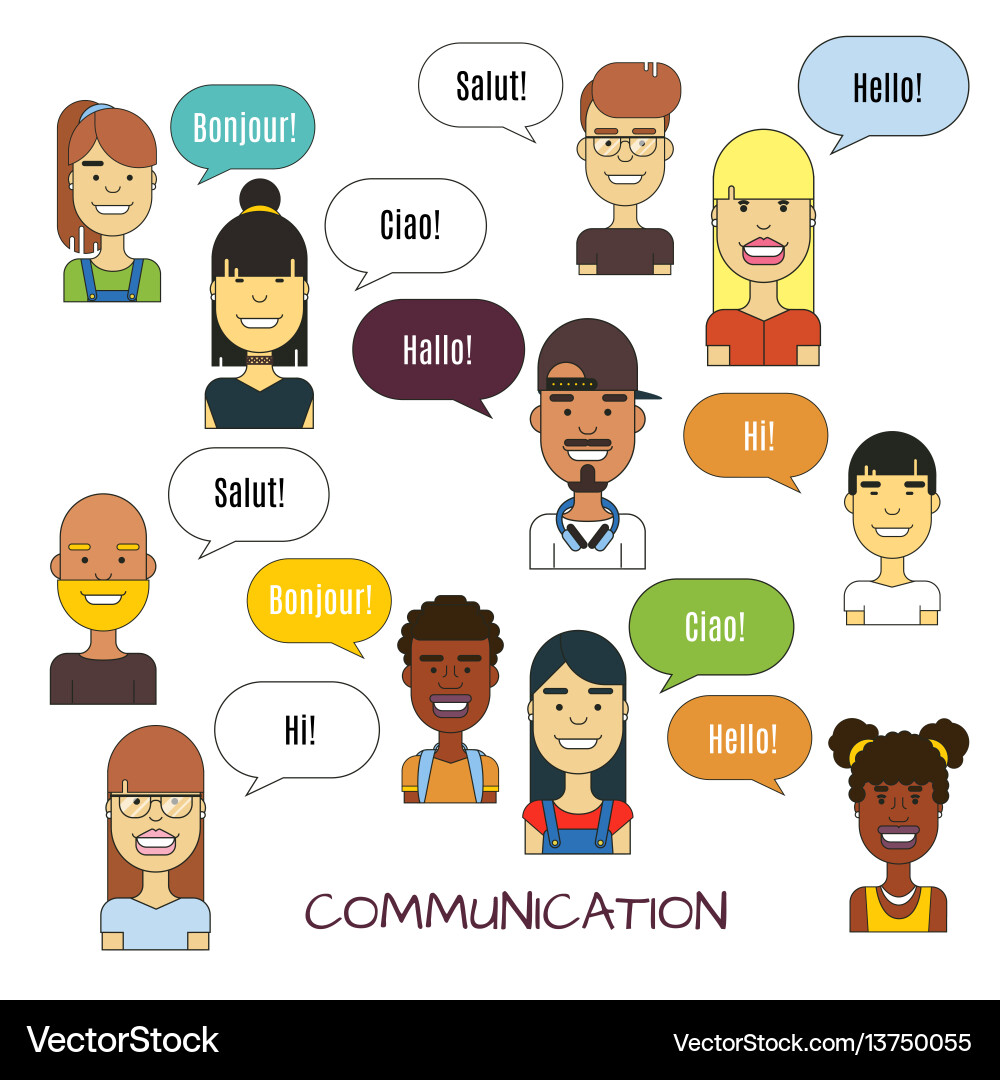 People communication Royalty Free Vector Image