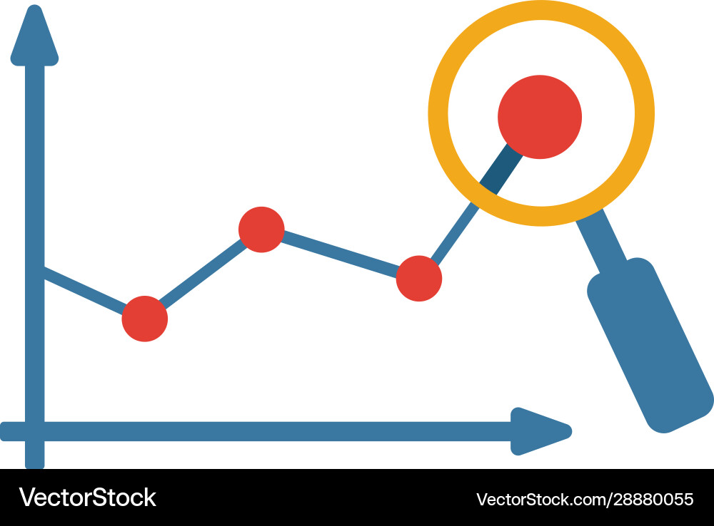 Predictive analytics icon simple flat element Vector Image
