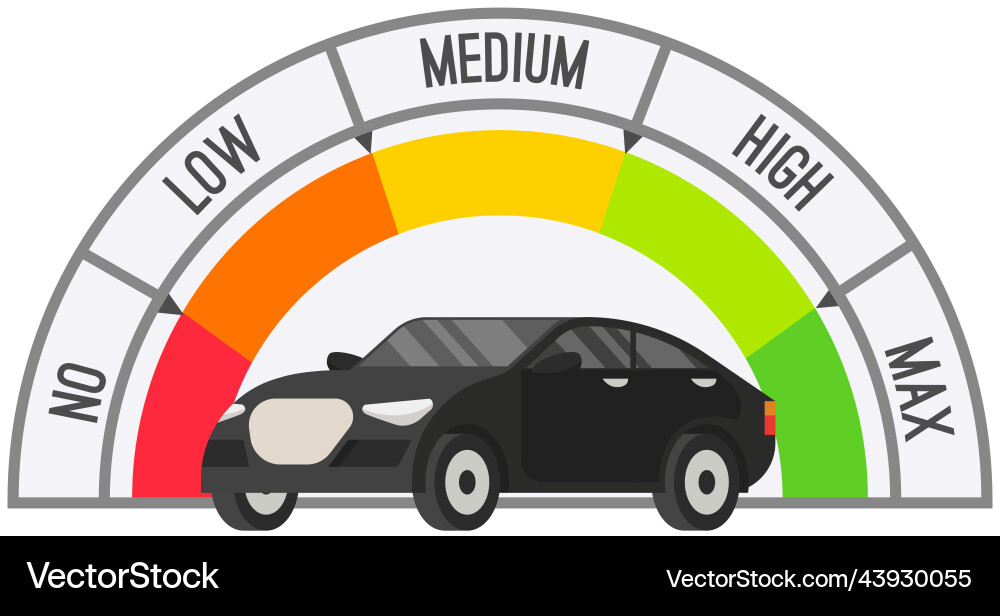 Speedometer and sport car speed control Royalty Free Vector