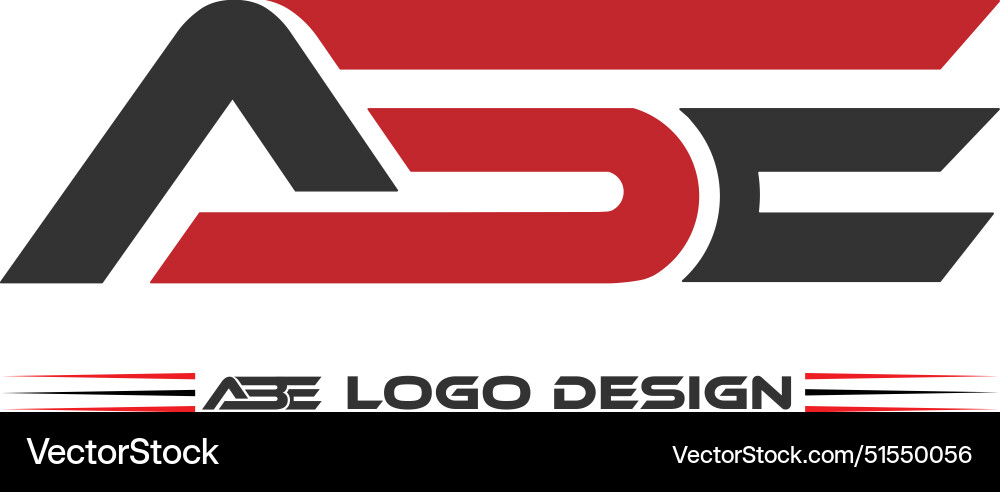Ase logo design as or se logo template bae Vector Image