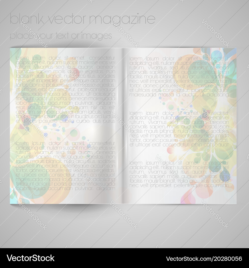 Colorful template for advertising Royalty Free Vector Image