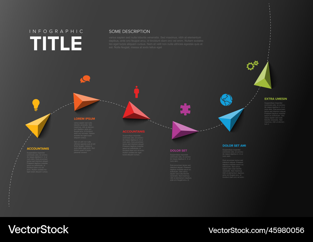 Company Timeline Milestone Chart Royalty Free Vector Image