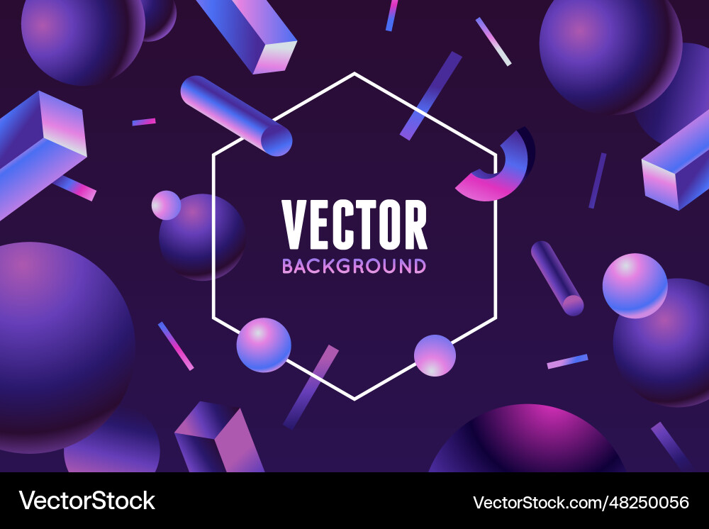 Design template and in 80s style bright Royalty Free Vector
