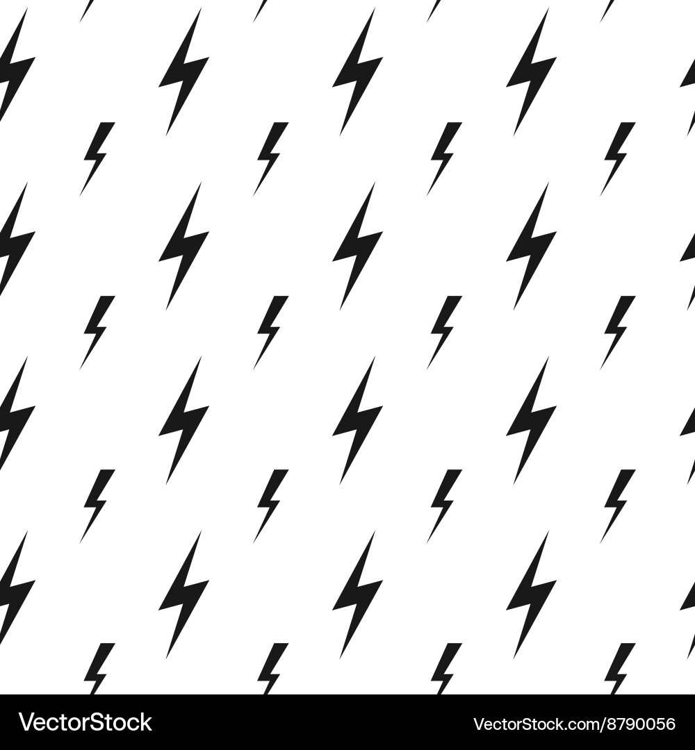 Lightning bolts thunderbolts seamless Royalty Free Vector