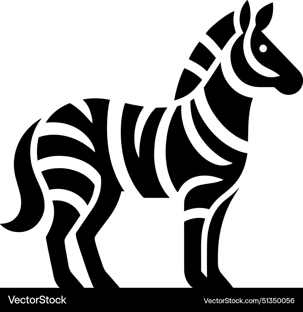 Zebra icon Royalty Free Vector Image - VectorStock