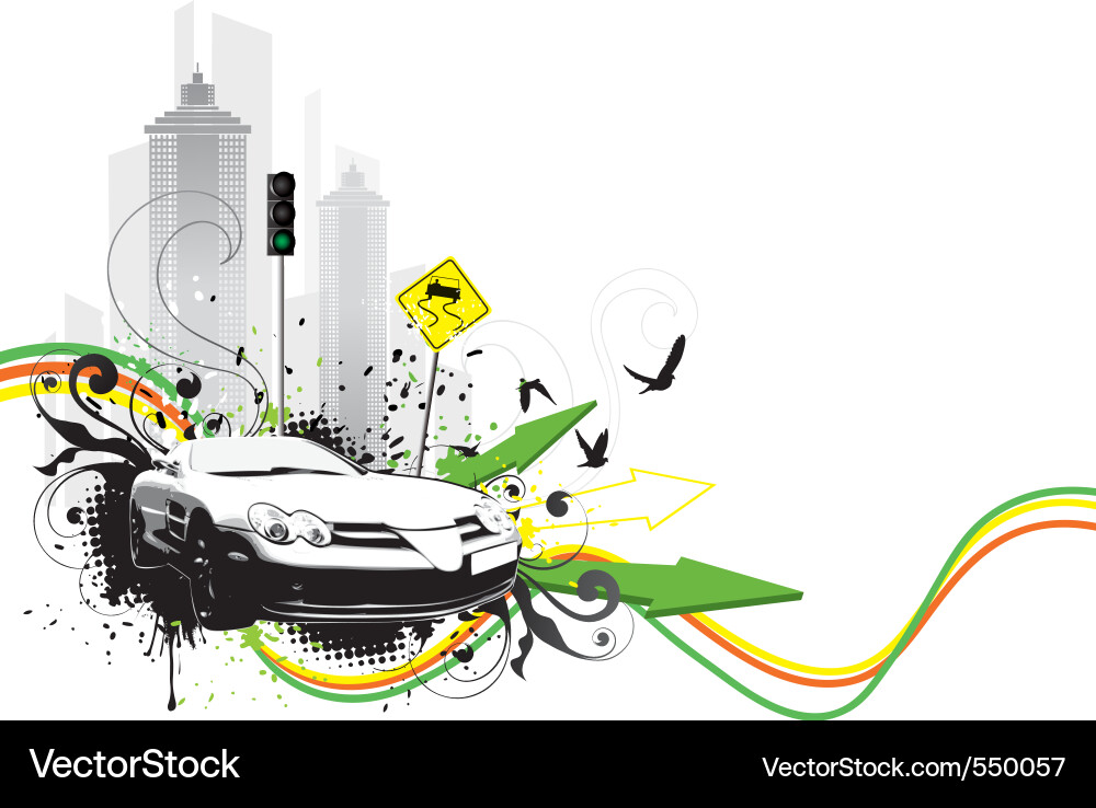 Abstract Cityscape Royalty Free Vector Image - VectorStock