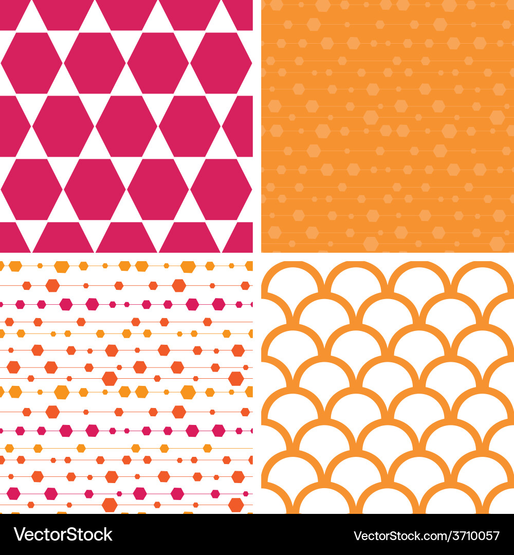 Abstract colorful stripes and shapes set Vector Image