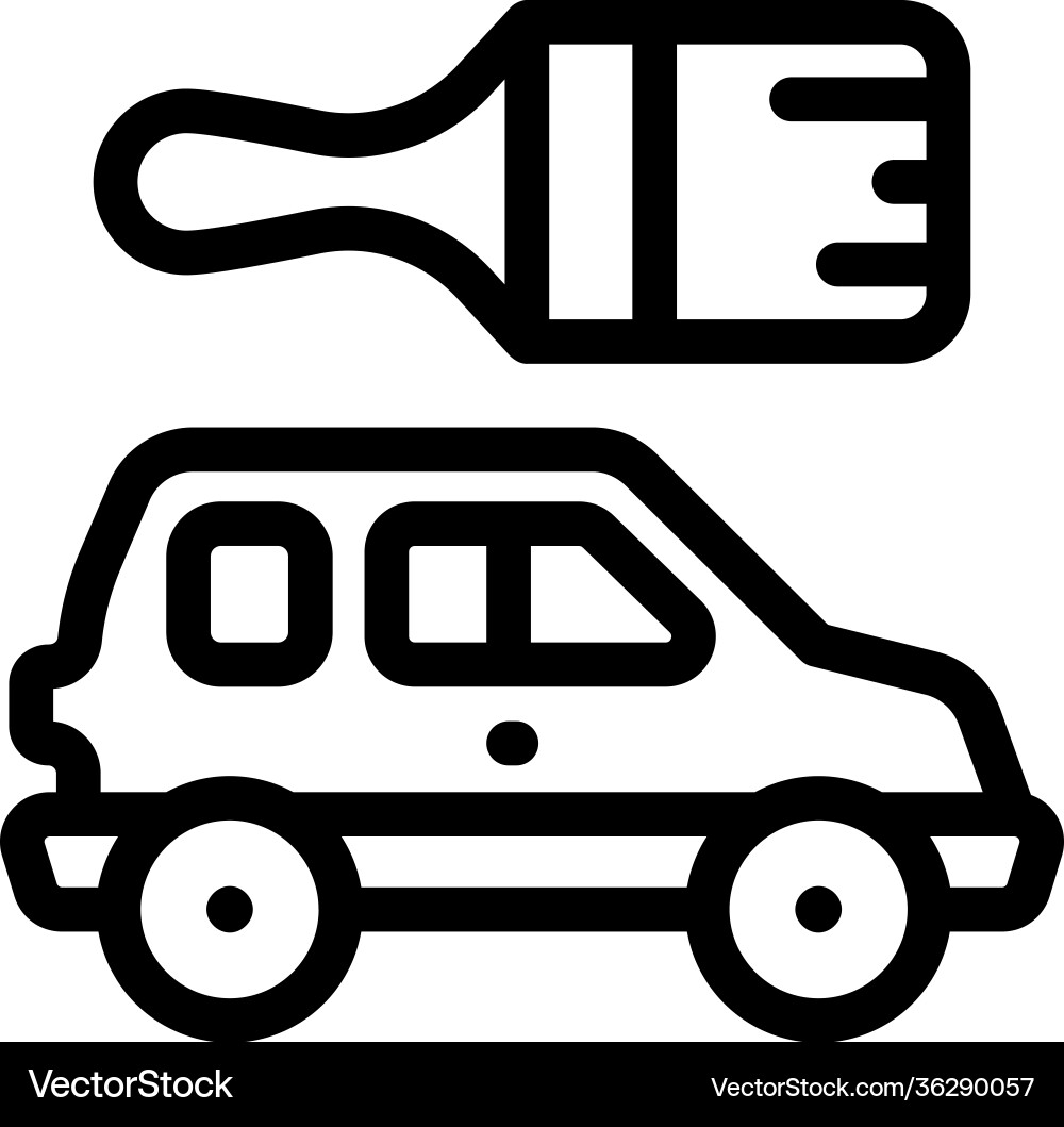 Car paint Royalty Free Vector Image - VectorStock