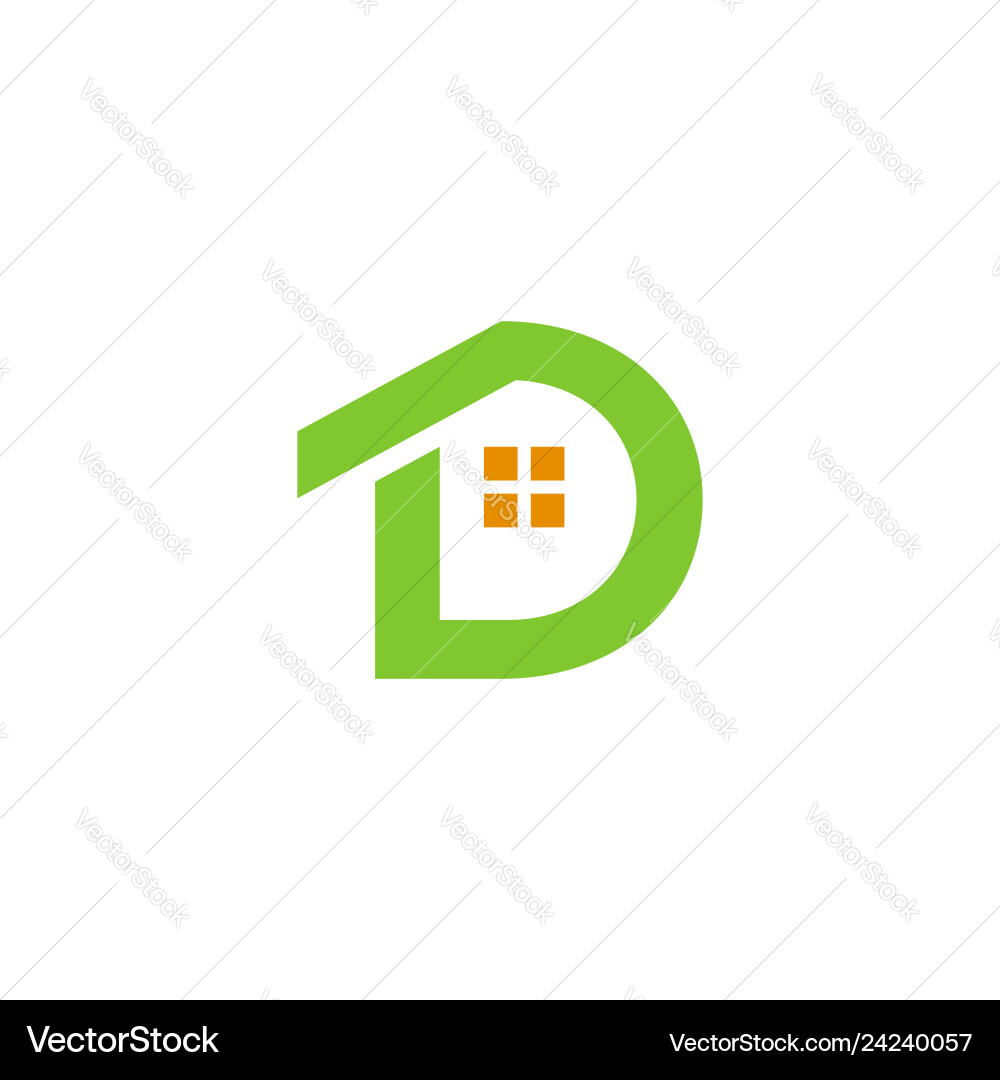 D home logo Royalty Free Vector Image - VectorStock