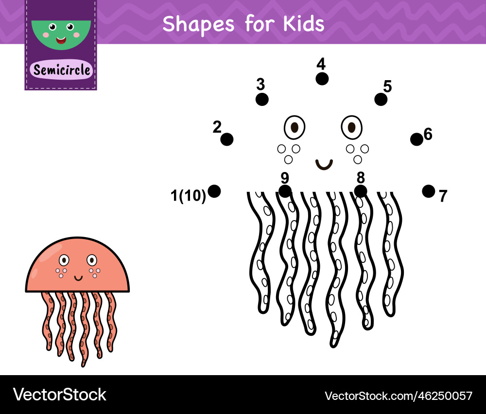 Dot to game for kids connect the dots Royalty Free Vector