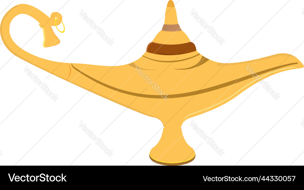 Golden cherag on a white background Royalty Free Vector