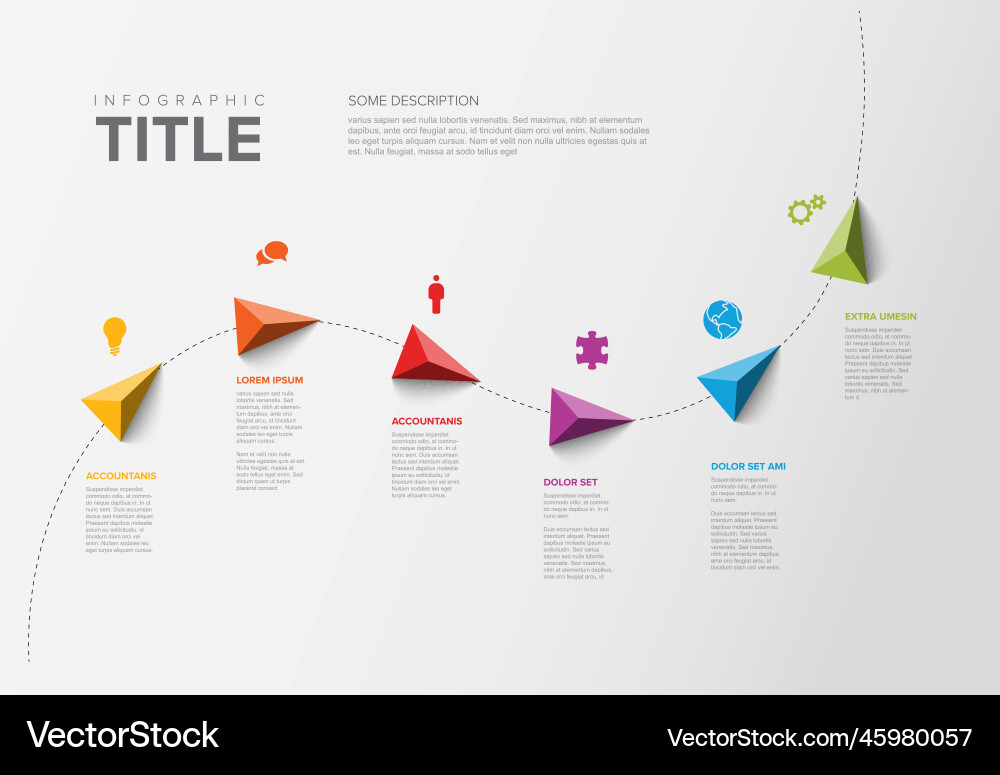 Infografik der Unternehmensgeschichte Lizenzfreier Vektor
