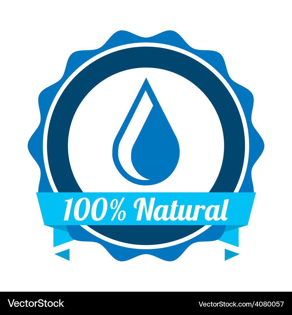 Natural water Royalty Free Vector Image - VectorStock