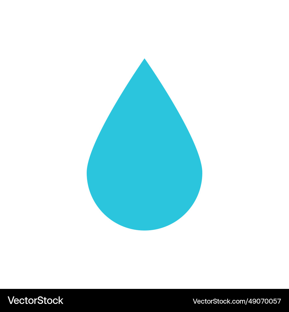 Raindrop icon rainy day memory water drop Vector Image
