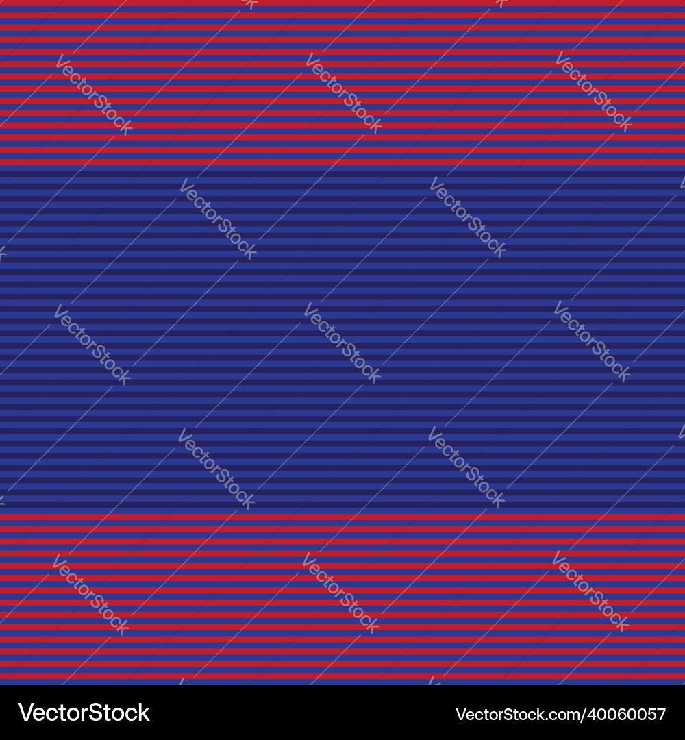 Red navy double striped seamless pattern design Vector Image
