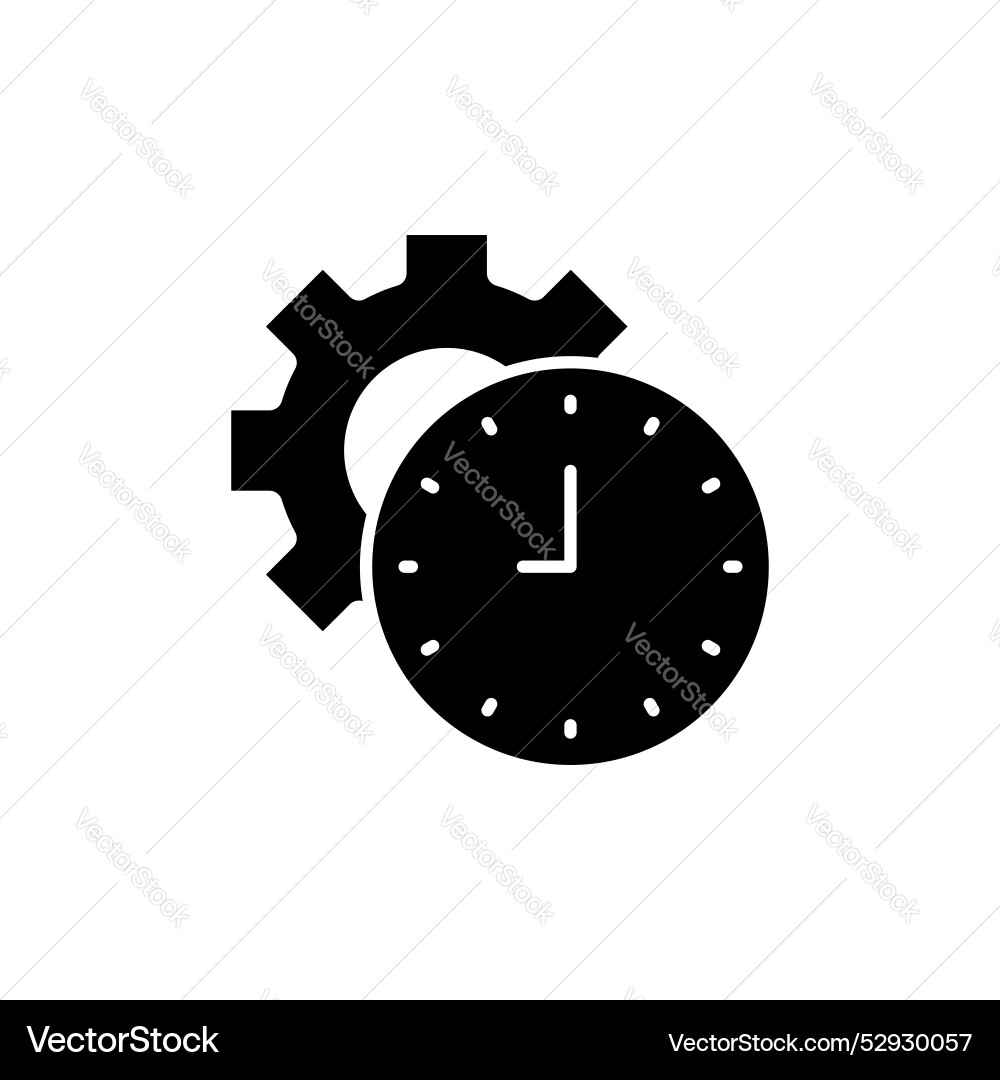 Time management icon Royalty Free Vector Image