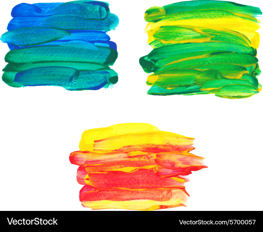 Watercolor Paint Splatters – Royalty-Free Vector | VectorStock