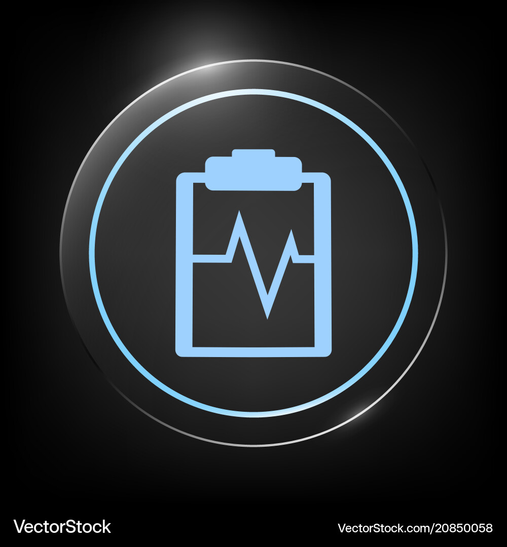 Electrocardiogram icon symbol Royalty Free Vector Image