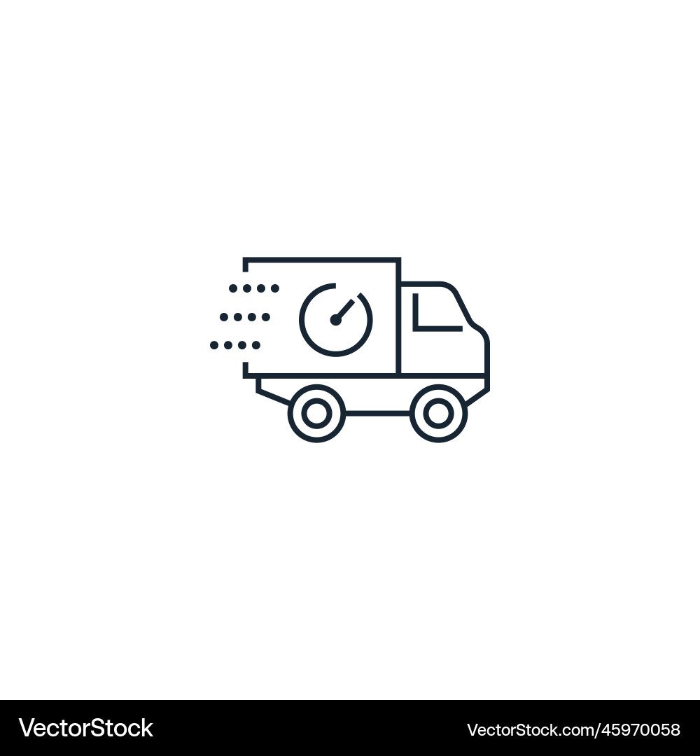 Fast shipping creative icon from delivery icons Vector Image