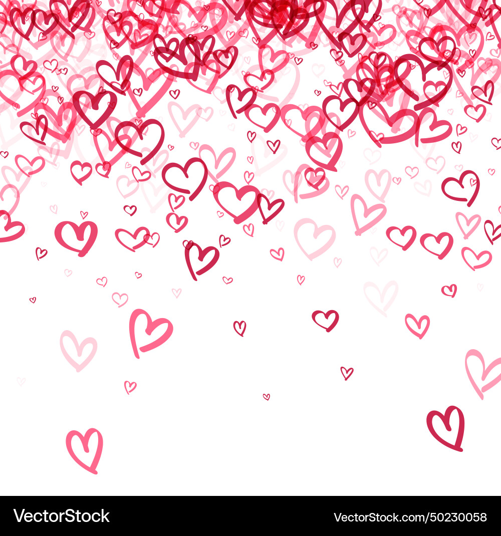 Full rich tapestry of interlocking hearts Vector Image