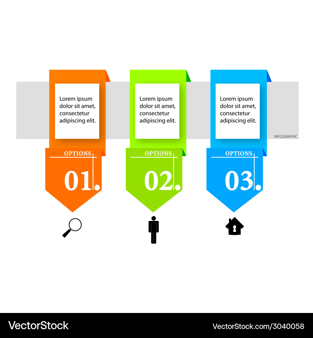 Infographic with icon Royalty Free Vector Image