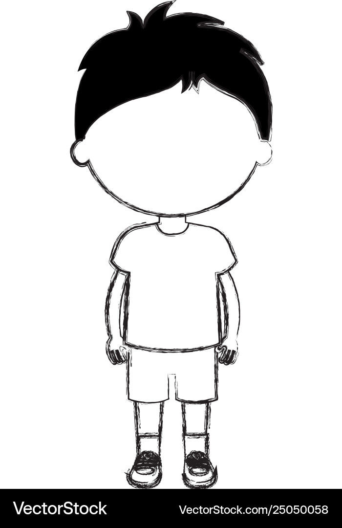 Little boy son character Royalty Free Vector Image