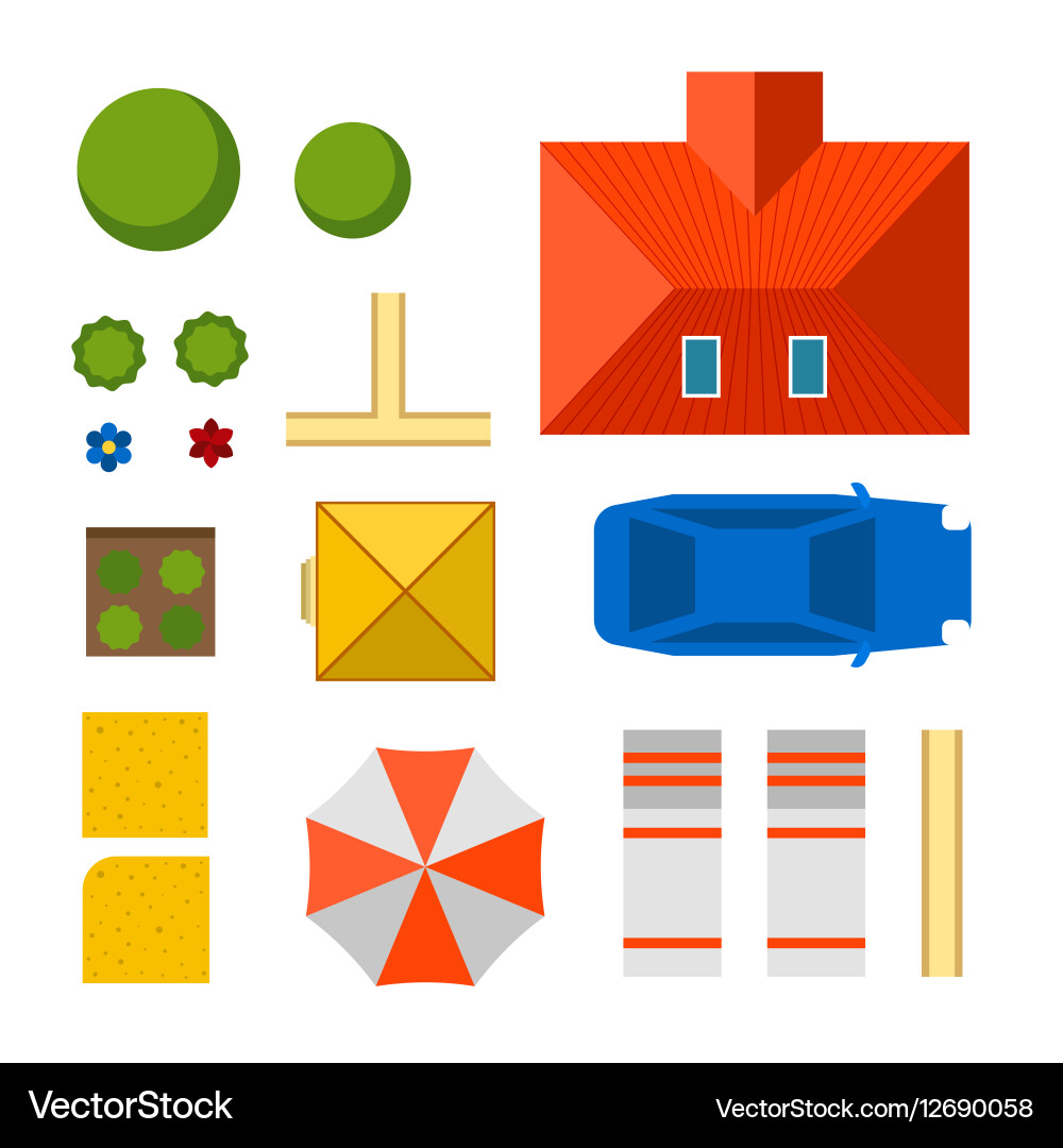 Plan of private house Royalty Free Vector Image