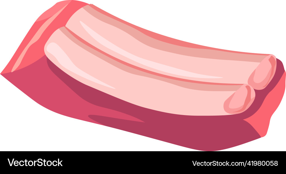 Pork ribs for barbecue bbq meat grilling Vector Image
