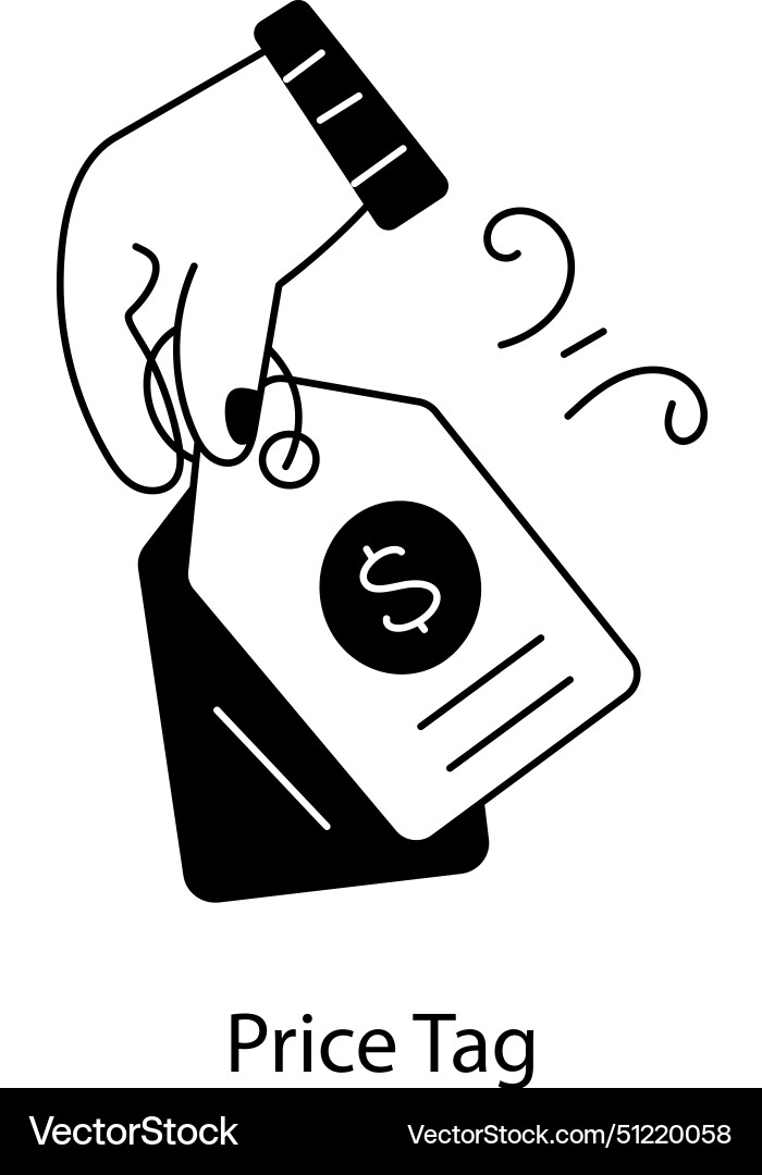Price tag Royalty Free Vector Image - VectorStock