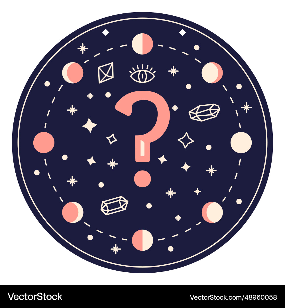 Question mark magic banner Royalty Free Vector Image