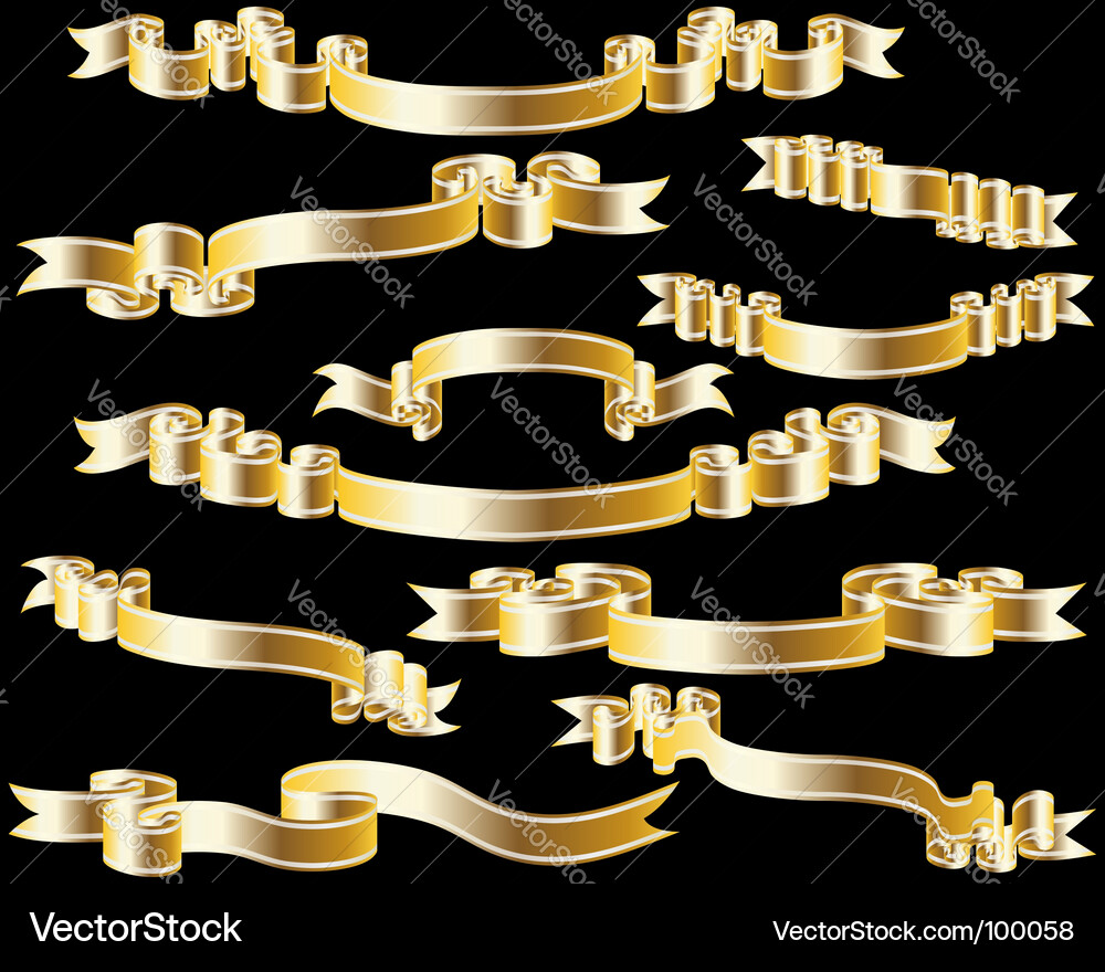 Tapes set Royalty Free Vector Image - VectorStock