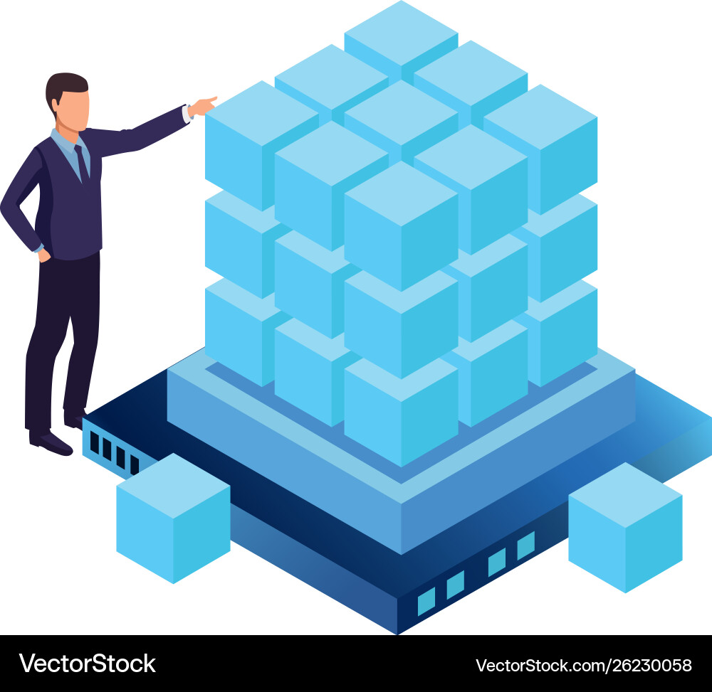 Technology networking and global marketing Vector Image