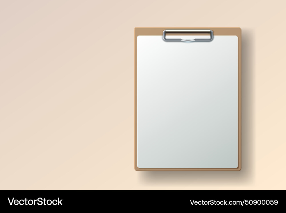 Clipboard communication white sheet of paper Vector Image
