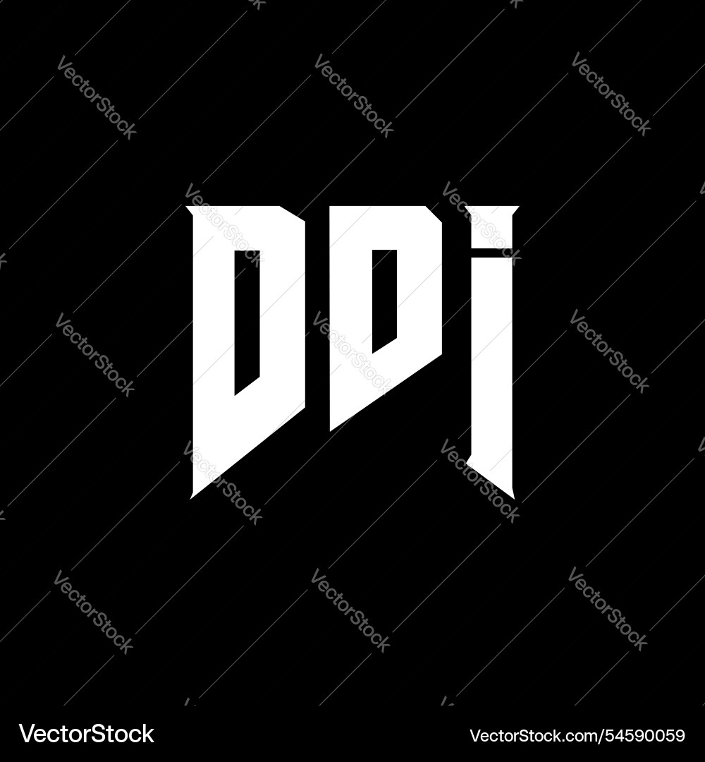 Ddi letter logo design for technology company Vector Image