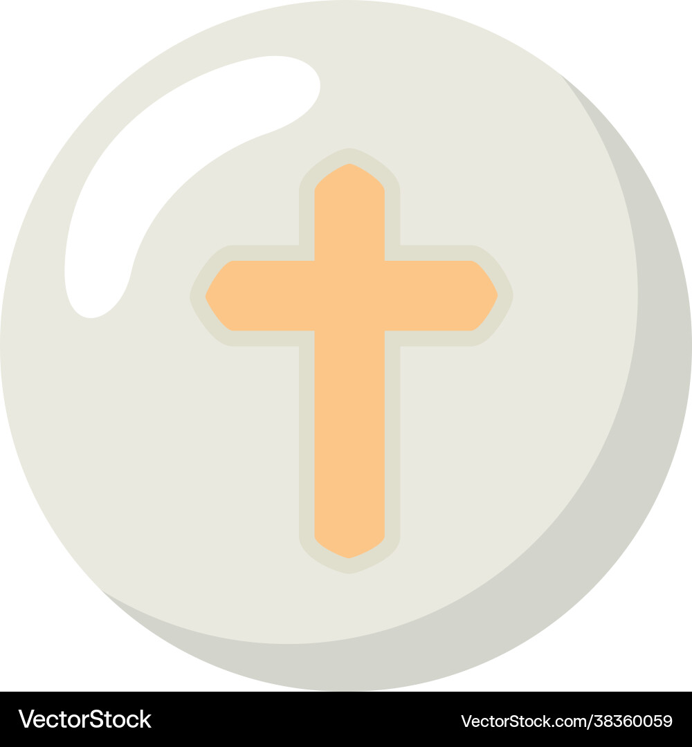 First communion host Royalty Free Vector Image